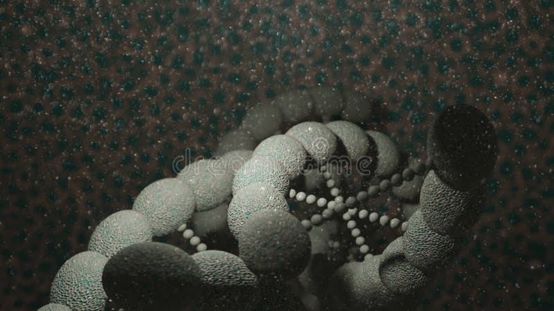 Structure Molecules of Alien DNK Stock Footage - Video of engineering ...