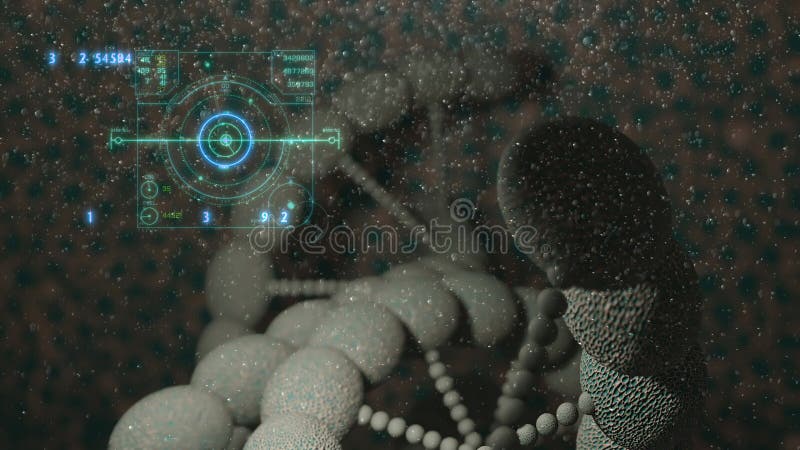 Structure Molecules of Alien DNK Stock Illustration - Illustration of ...