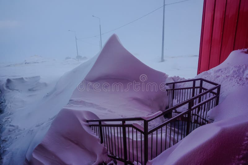 Structure in the Mountains Covered with Snow Stock Photo - Image of ...
