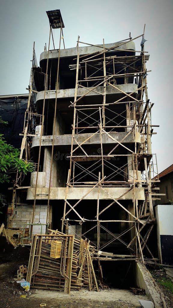 The Structure of a Multi-storey Building with a Modern Minimalist Style ...