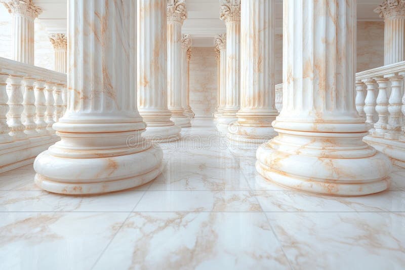 A Structure with Multiple Pillars, Suitable for Architectural or ...