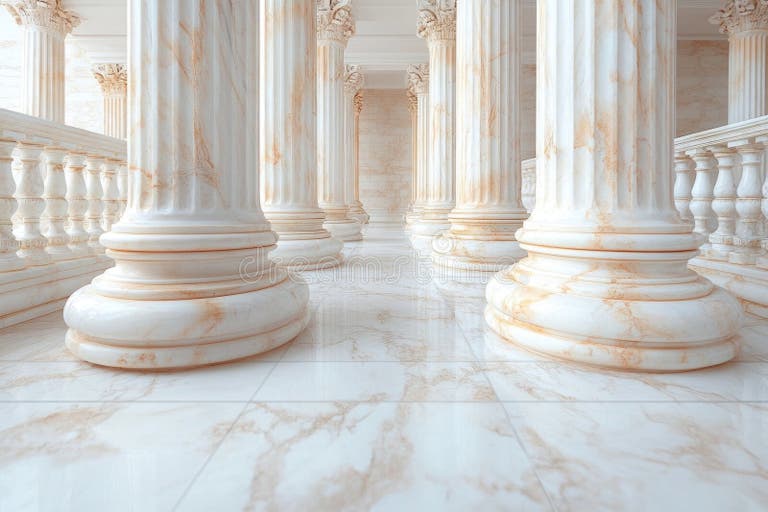 A Structure with Multiple Pillars, Suitable for Architectural or ...