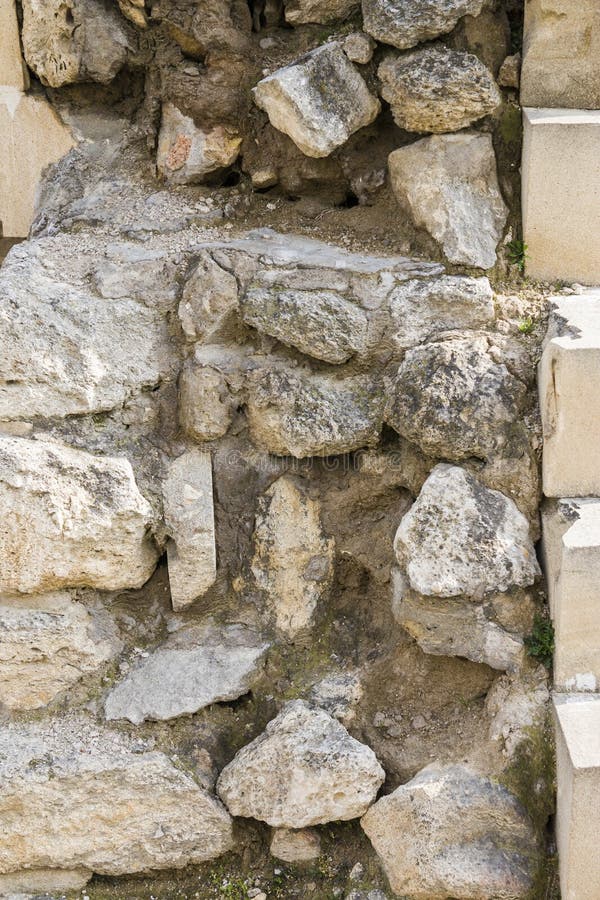 Structure of Natural Stones Close-up. the Stones are Piled High Stock ...
