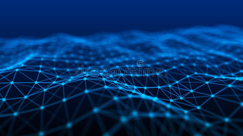 The Structure Of The Network Connection Of Points And Lines Data Technology Digital Background