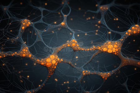 Structure Neural Molecule Network. Generate Ai Stock Photo - Image of ...