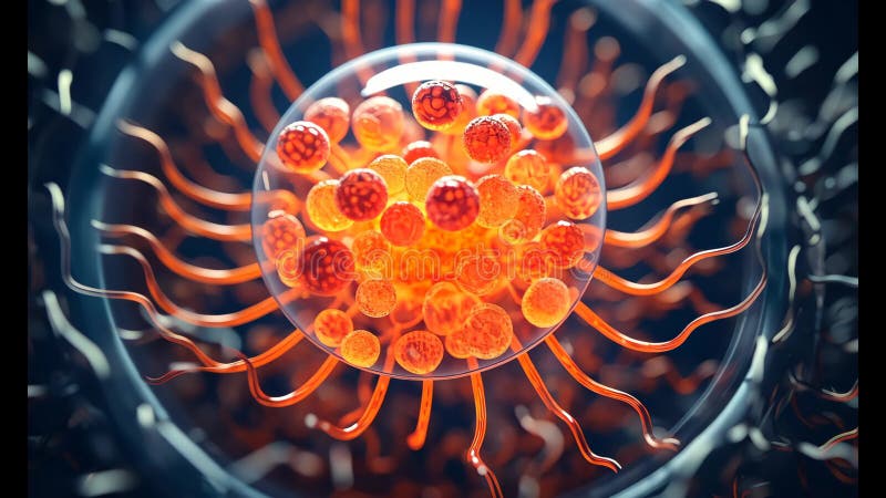 3D Nucleus Cell Animation Video, Structure of Nucleus Cell Realistic ...