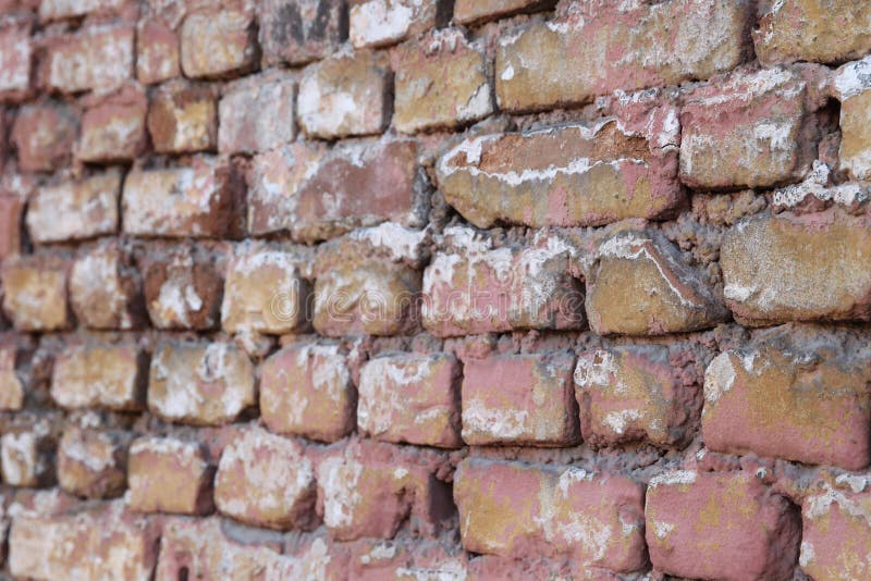 Structure of the Old Brickwork Red Brick Stock Image - Image of ...