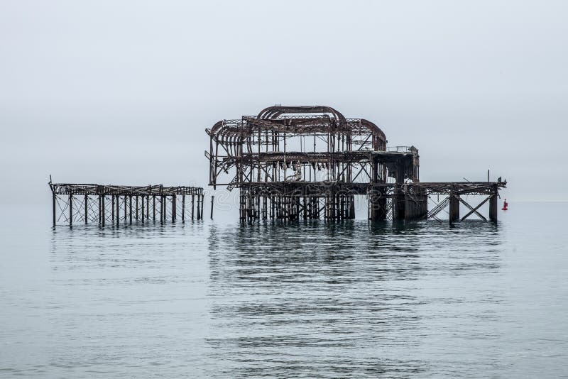 Structure of an old pier stock image. Image of dock - 117718785
