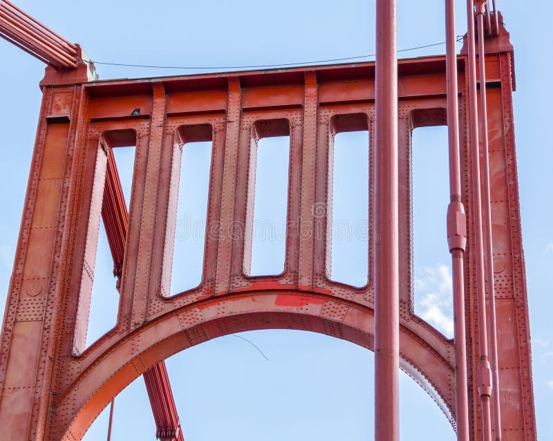Structure Over an Arch of a Bridge Stock Image - Image of industry ...