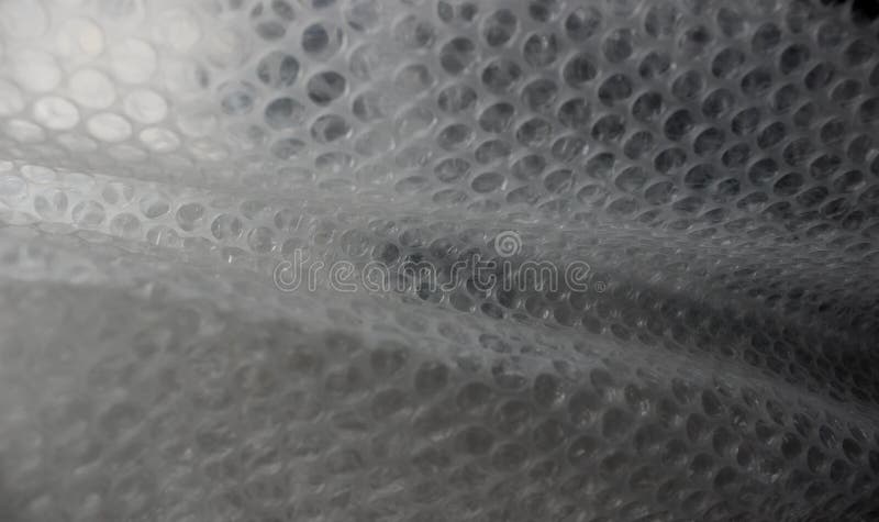Structure of Polyethylene Bubble Wrapping Material. Stock Photo about ...