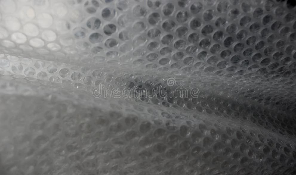 Structure of Polyethylene Bubble Wrapping Material. Stock Photo about ...