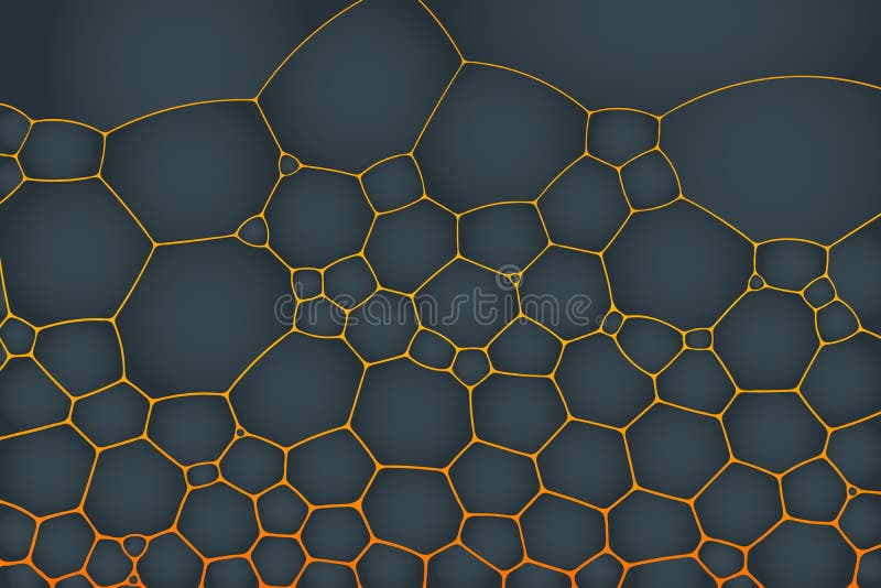 Geometric Cells Formed by Soap Bubbles and Water, for Background or ...