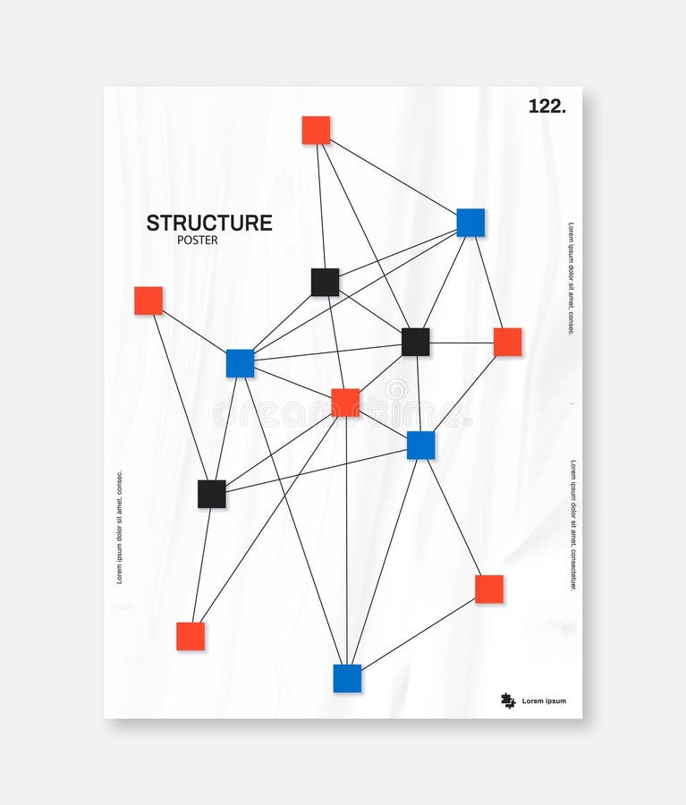Structure poster concept stock vector. Illustration of future - 263380895