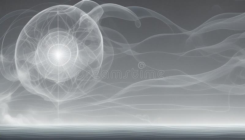 Water Scenery and Thin Layer of Vapor in the Background Stock ...