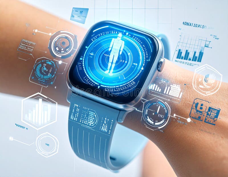 Futuristic Smartwatch with Augmented Reality Health Monitoring ...