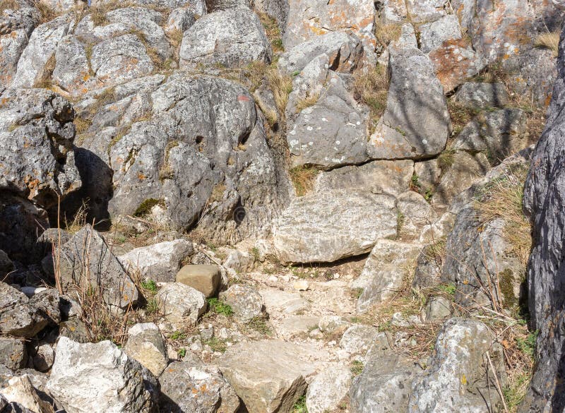 The Structure of Rocks that Came To the Surface, Forming Mountain ...