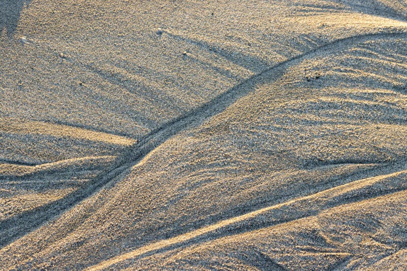 Structure of a Sand after a Tide, Sicily, Italy Stock Image - Image of ...