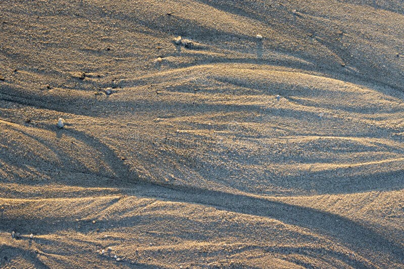 Structure of a Sand after a Tide, Sicily, Italy Stock Image - Image of ...