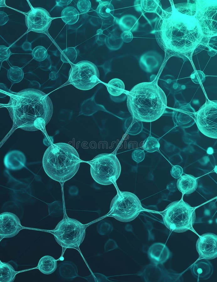 The Structure of a Science Molecule is Composed of Connected Circles ...