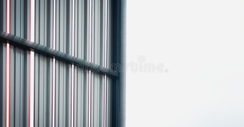 The Structure is Sheathed with Metal Sheets Stock Photo - Image of ...