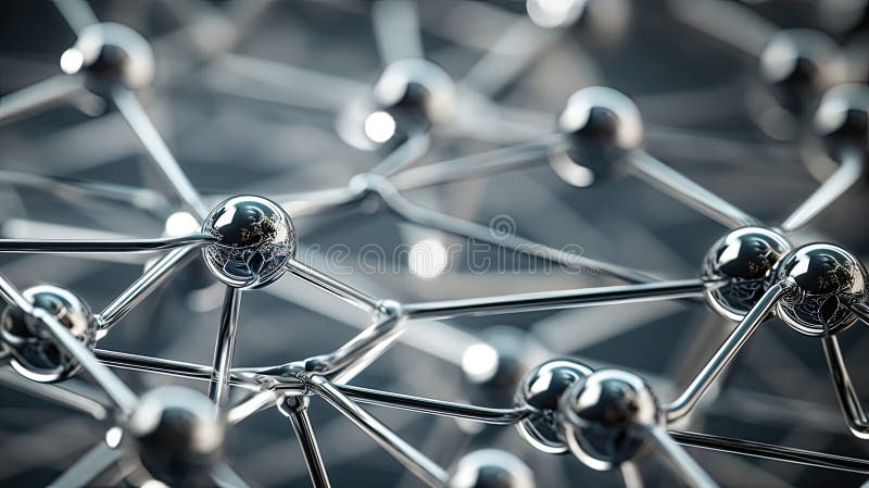Structure silver molecule stock illustration. Illustration of structure ...