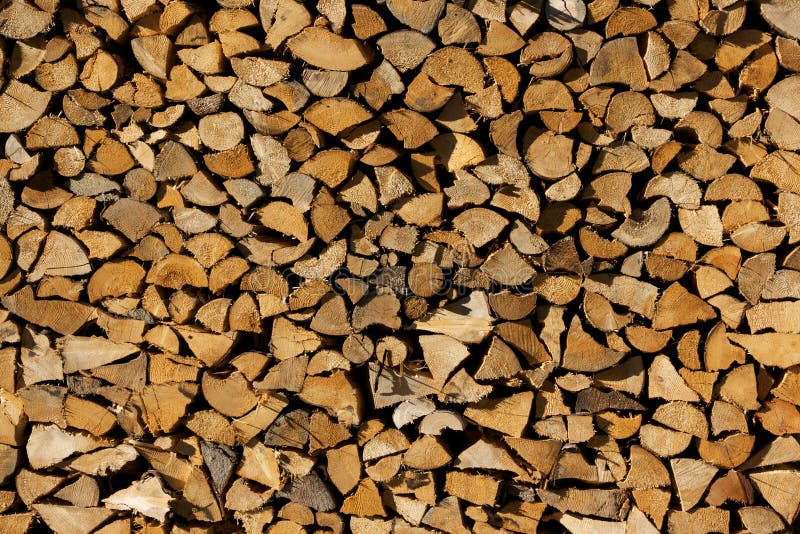 Structure of Stacked Wood Chunks Stock Image - Image of forest, fire ...