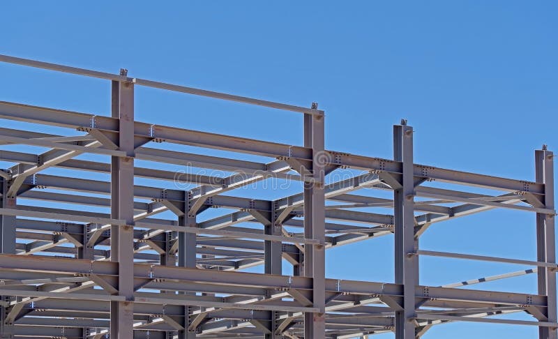 Structure of Steel for Building Construction Stock Photo - Image of ...