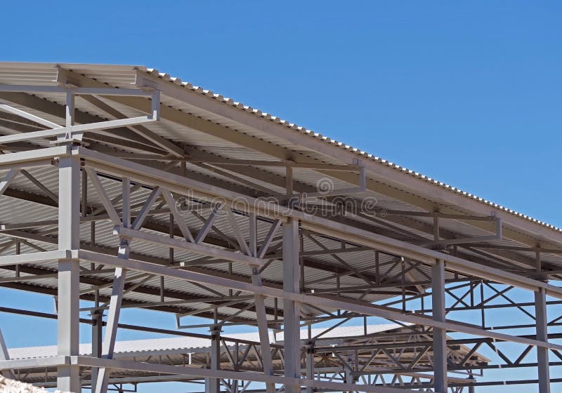 Structure of Steel for Building Construction Stock Photo - Image of ...