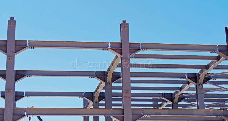 Structure of Steel for Building Construction Stock Photo - Image of ...