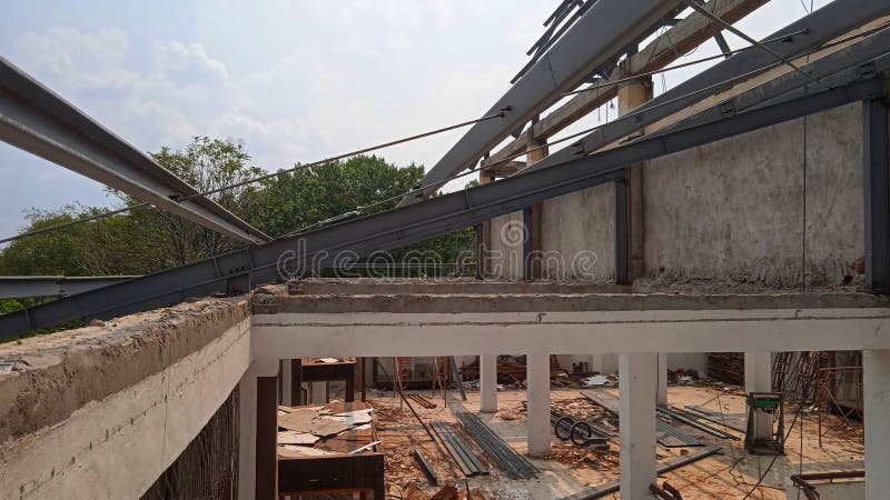 Structure of Steel for Building Construction Stock Image - Image of steel, industry: 378837757