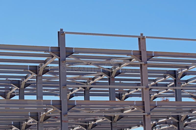 Structure of Steel for Building Construction Stock Image - Image of ...