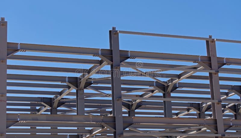 Structure of Steel for Building Construction Stock Photo - Image of ...