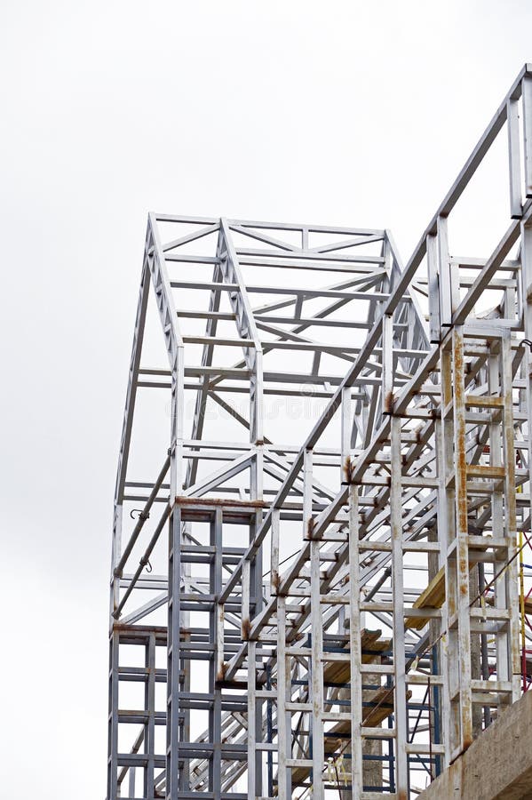 Structure of Steel for Building Construction Stock Photo - Image of ...