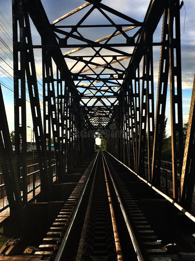 The Structure, Steel, Railway Rails, Bridges Stock Photo - Image of ...