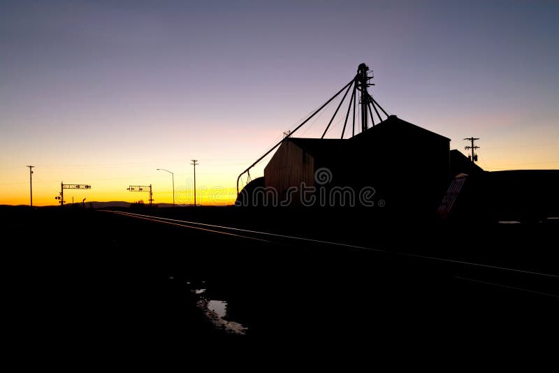 Structure at sunset. stock photo. Image of rural, structure - 23230060