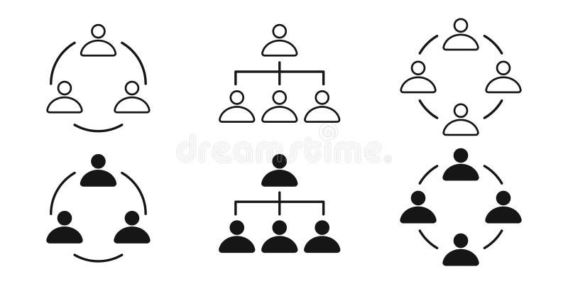 Structure, Team, Group Symbol. Teamwork. Stock Illustration ...