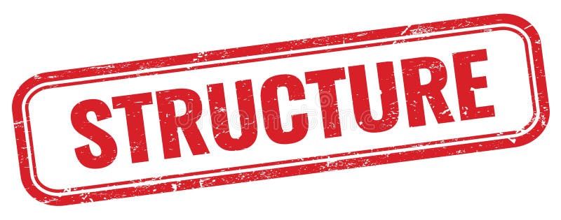 STRUCTURE Text on Red Grungy Stamp Stock Illustration - Illustration of ...