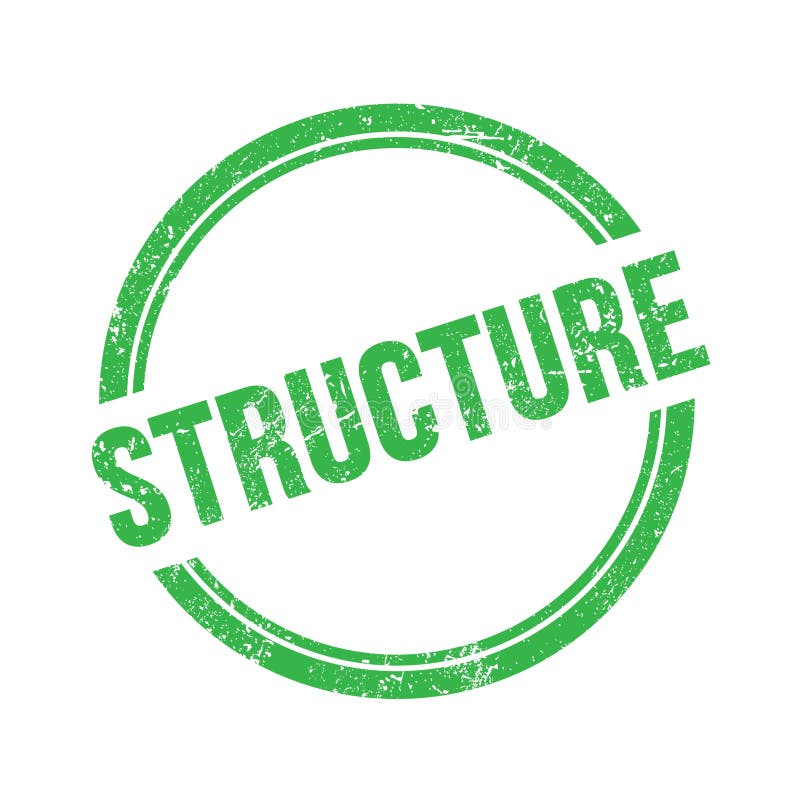 STRUCTURE Text Written on Green Grungy Round Stamp Stock Illustration ...