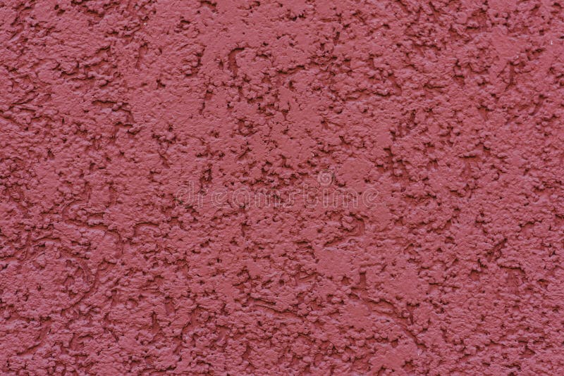 Structure of Textured Plaster on Red Wall Stock Image - Image of ...