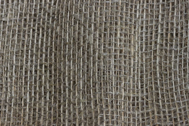 The Structure of the Threads of a Natural Burlap Fabric Stock Image ...