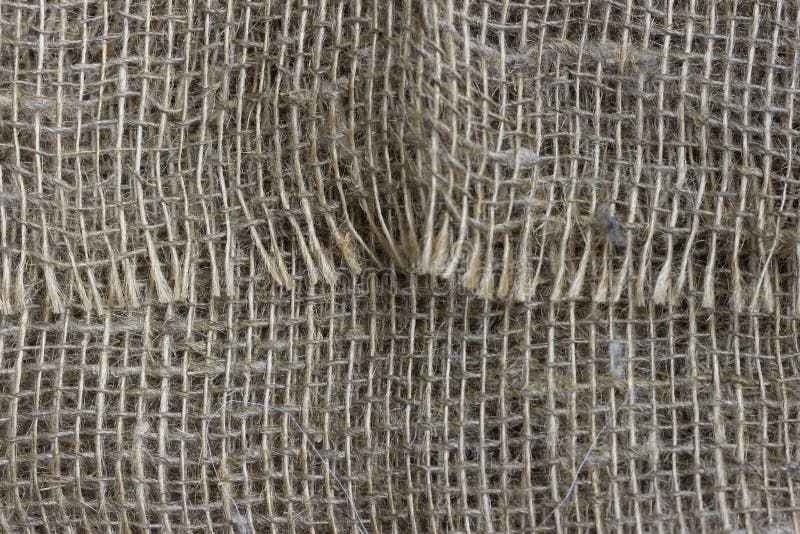 The Structure of the Threads of a Natural Burlap Fabric Stock Photo ...