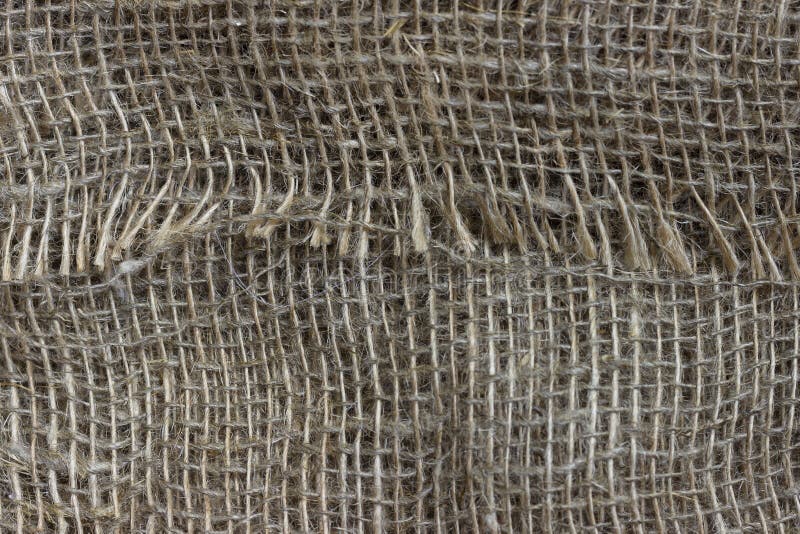 The Structure of the Threads of a Natural Burlap Fabric Stock Photo ...