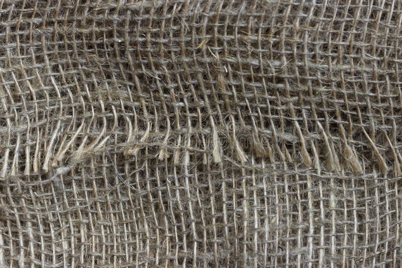 The Structure of the Threads of a Natural Burlap Fabric Stock Image ...