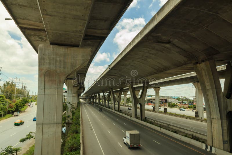 Structure To Transportation Freeways Stock Image - Image of junction ...