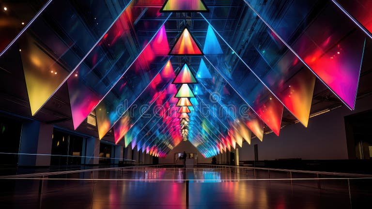 Structure triangle light stock illustration. Illustration of shapes ...