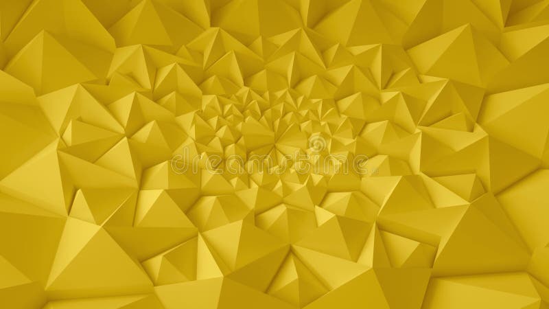 Yellow Geometric Triangle Wall Waving Background. Seamless Loop 4K UHD ...