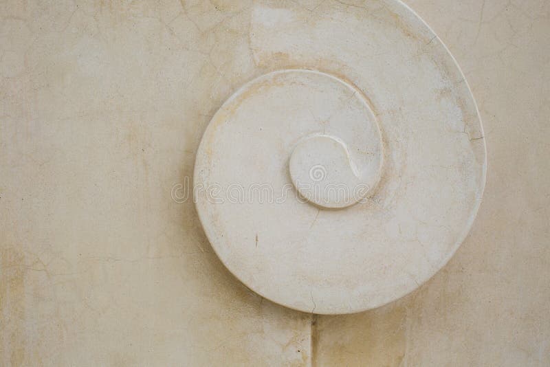 Structure of Tropical Decorative Plaster, Shell Pattern Stock Image ...