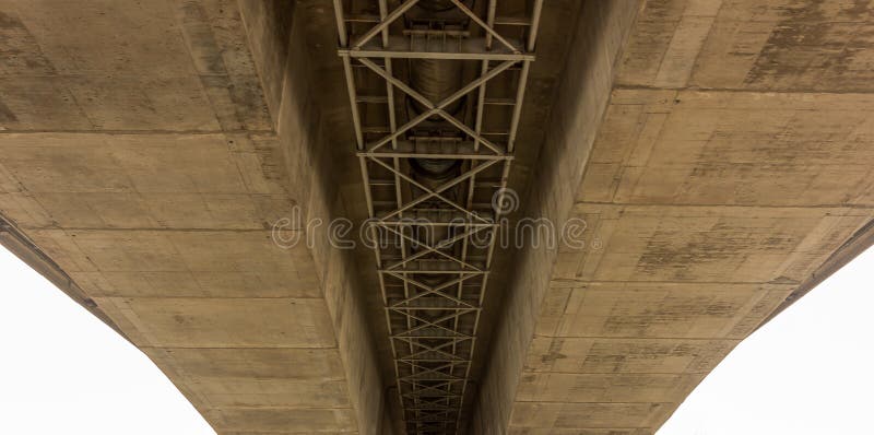 Structure under the bridge stock image. Image of arch - 93843143