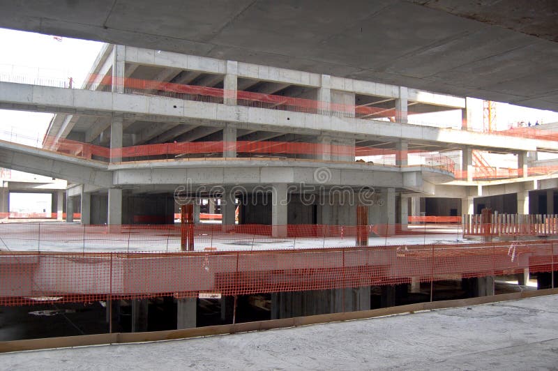 Structure Under Construction Stock Photo - Image of highrise, poured ...