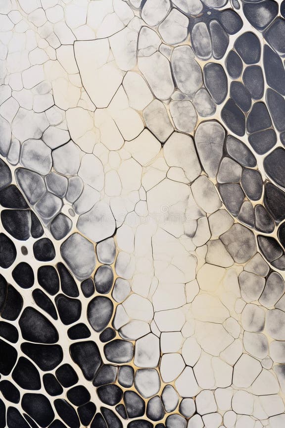 Structure Under a Microscope, Close-up Abstract Vertical Texture, Black ...